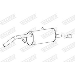 WALKER Endschalld&auml;mpfer 24262 f&uuml;r Citro&euml;n