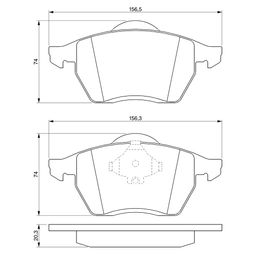 Bosch Bremsbelagsatz, Scheibenbremse 0986494003 f&uuml;r Ford VW