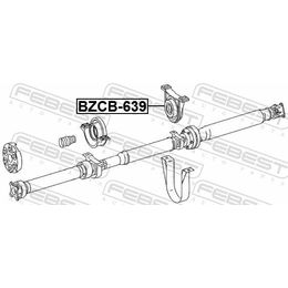 FEBEST Lager, Gelenkwellenmittellager bzcb639 f&uuml;r Mercedes