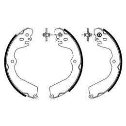 Bosch Bremsbackensatz 0986487928 f&uuml;r NISSAN