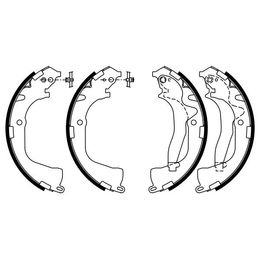 Bosch Bremsbackensatz 0986487955 f&uuml;r VW