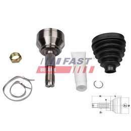 Fast Gelenksatz, Antriebswelle ft25079k radseitig f&uuml;r Fiat Citro&euml;n