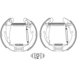 TEXTAR Bremsbackensatz Shoe Kit Pro 84052402 f&uuml;r Skoda VW