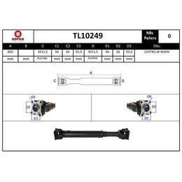 EAI Gelenkwelle, Achsantrieb tl10249 f&uuml;r TOYOTA