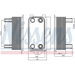 NISSENS &Ouml;lk&uuml;hler, Automatikgetriebe 91116 f&uuml;r Volvo LAND ROVER JAGUAR
