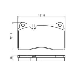 Bosch Bremsbelagsatz, Scheibenbremse 0986494207 f&uuml;r VW CUPRA