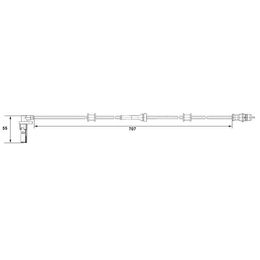 Bosch Sensor, Raddrehzahl 0265007532 f&uuml;r DACIA RENAULT
