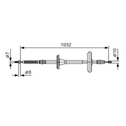 Bosch Seilzug, Feststellbremse 1987482021