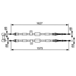 Bosch Seilzug, Feststellbremse 1987477301 f&uuml;r Ford MAZDA