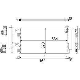Mahle Kondensator, Klimaanlage ac312001s f&uuml;r MINI