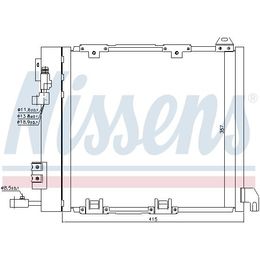 NISSENS Kondensator, Klimaanlage 94385 f&uuml;r Vaughall Opel