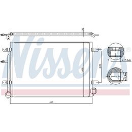 NISSENS Kondensator, Klimaanlage 94851 f&uuml;r Audi VW