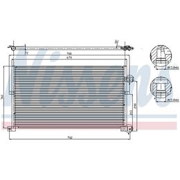 NISSENS Kondensator, Klimaanlage 94586 f&uuml;r Ford (CHANGAN)