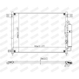 WALKER Kondensator, Klimaanlage wcd00086 f&uuml;r GMC