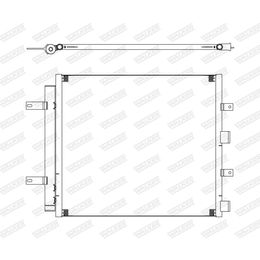 WALKER Kondensator, Klimaanlage wcd00092 f&uuml;r Ford