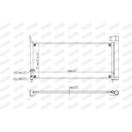 WALKER Kondensator, Klimaanlage wcd00451 f&uuml;r TOYOTA