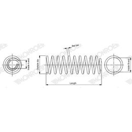 Monroe Fahrwerksfeder OESpectrum SPRINGS sp3709 f&uuml;r TOYOTA