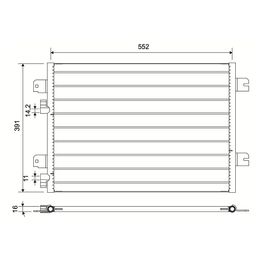 Valeo Kondensator, Klimaanlage 817701 f&uuml;r DACIA