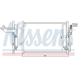 NISSENS Kondensator, Klimaanlage 940148 f&uuml;r MAZDA