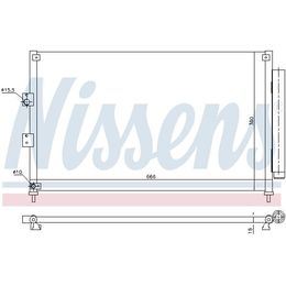 NISSENS Kondensator, Klimaanlage 940362 f&uuml;r HONDA