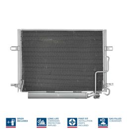 NISSENS Kondensator, Klimaanlage 94614 f&uuml;r Mercedes