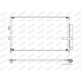 WALKER Kondensator, Klimaanlage wcd00121 f&uuml;r HONDA