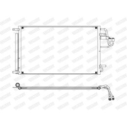 WALKER Kondensator, Klimaanlage wcd00104 f&uuml;r KIA