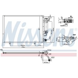 NISSENS Kondensator, Klimaanlage 940524 f&uuml;r Ford (CHANGAN)