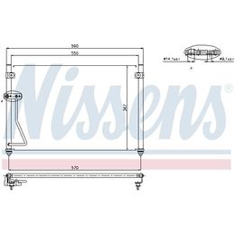 NISSENS Kondensator, Klimaanlage 94428 f&uuml;r MAZDA
