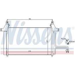 NISSENS Kondensator, Klimaanlage 94610 f&uuml;r Fiat