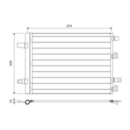 Valeo Kondensator, Klimaanlage 812883 f&uuml;r Mercedes (BBDC)