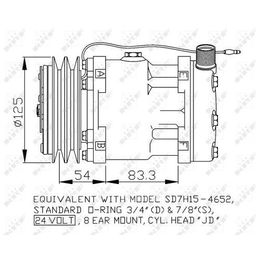 NRF Kompressor, Klimaanlage 32873