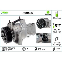 Valeo Kompressor, Klimaanlage 699496 f&uuml;r DACIA