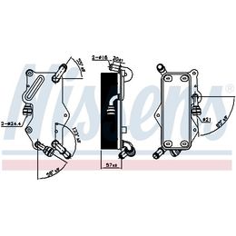 NISSENS &Ouml;lk&uuml;hler, Automatikgetriebe 90942 f&uuml;r Audi