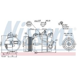 NISSENS Kompressor, Klimaanlage 89200 f&uuml;r Mercedes