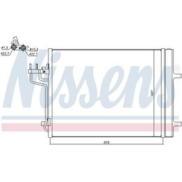 NISSENS Kondensator, Klimaanlage 940398 f&uuml;r Ford