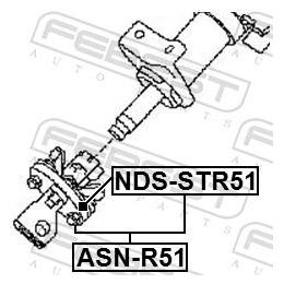 FEBEST Lenkwelle asnr51 oben f&uuml;r NISSAN