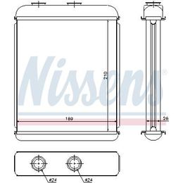 NISSENS W&auml;rmetauscher, Innenraumheizung 72662 f&uuml;r Opel SATURN Vaughall