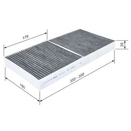 Bosch Filter, Innenraumluft 1987432571 f&uuml;r Mercedes