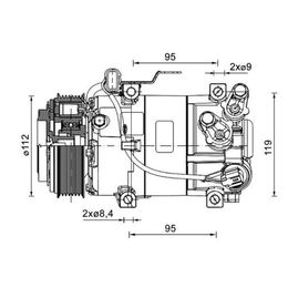 Mahle Kompressor, Klimaanlage BEHR HELLA SERVICE *** PREMIUM LINE acp1461000p f&uuml;r KIA