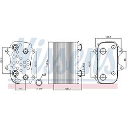 NISSENS &Ouml;lk&uuml;hler, Automatikgetriebe 91164 f&uuml;r Porsche