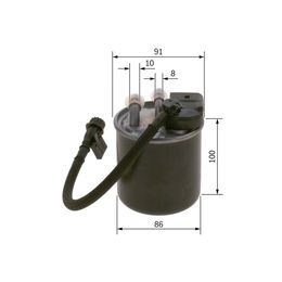 Bosch Kraftstofffilter f026402840 Leitungsfilter 100mm f&uuml;r Mercedes