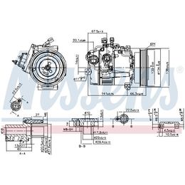 NISSENS Kompressor, Klimaanlage 89462 f&uuml;r Volvo