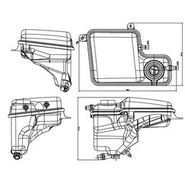 Mahle Ausgleichsbeh&auml;lter, K&uuml;hlmittel crt203000s f&uuml;r BMW