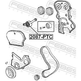FEBEST Spannrolle, Zahnriemen 2087ptc f&uuml;r Chrysler ALFAROME/Fiat/LANCI