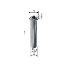Bosch Kraftstofffilter 0450905960 Leitungsfilter 310mm f&uuml;r BMW