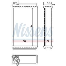 NISSENS W&auml;rmetauscher, Innenraumheizung 726461 f&uuml;r Opel