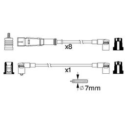 Bosch Z&uuml;ndleitungssatz 0986356334 f&uuml;r Mercedes
