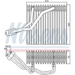 NISSENS Verdampfer, Klimaanlage 92176 f&uuml;r VW
