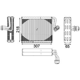 Mahle Verdampfer, Klimaanlage ae122000p f&uuml;r Mercedes
